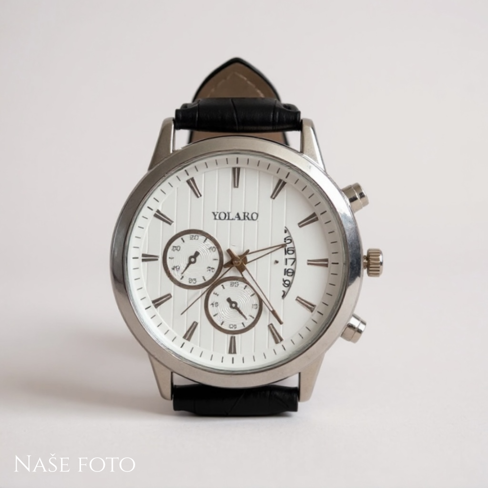 pánské hodinky stříbrné / klasické pánské hodinky / elegantní hodinky ...